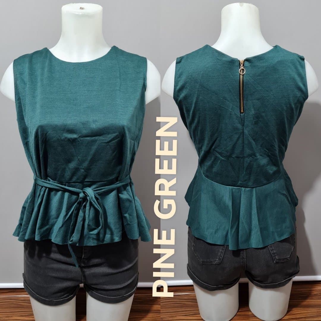 Sleeveless Back Zipper Top | Lazada PH