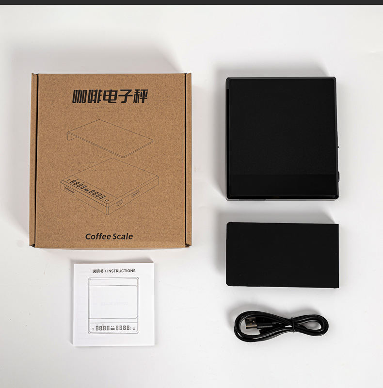 Intelligent mode Charging Electronic Coffee Scale Built-in Auto Timer ...