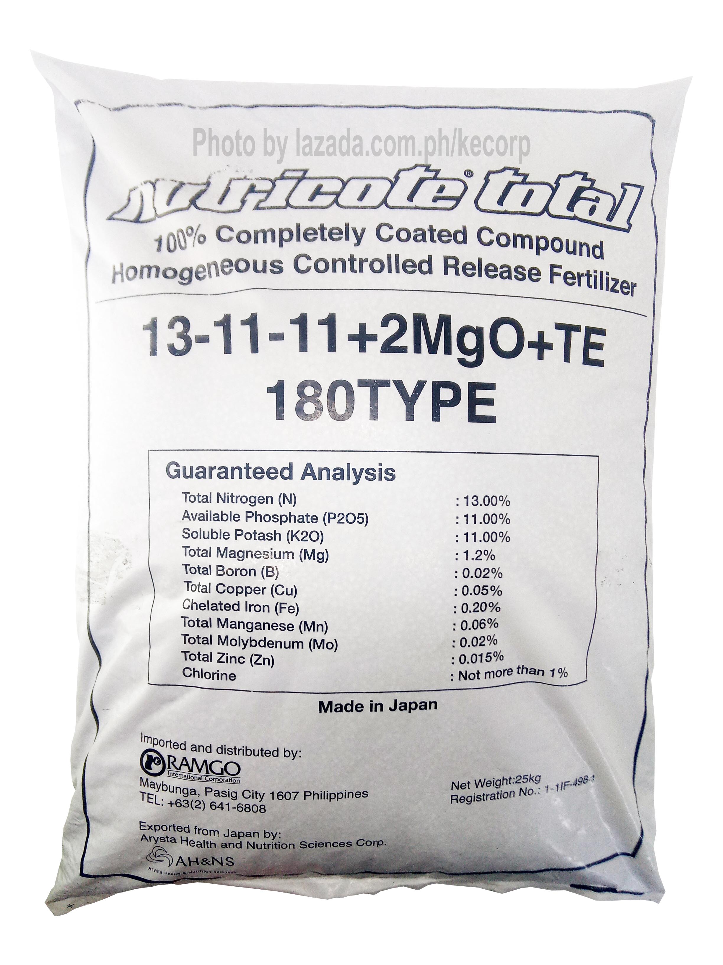 NUTRICOTE 13-11-11 + Micro Elements & Nutrients 1 Sack 25kg | Lazada PH