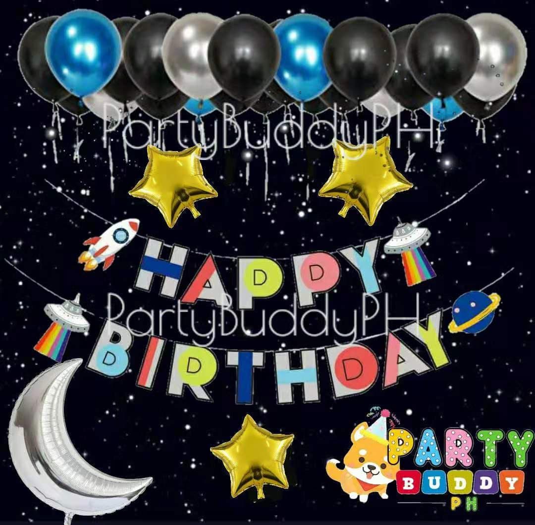 Space Constellation HBD Balloon Set sold by Partybuddyph | Lazada PH