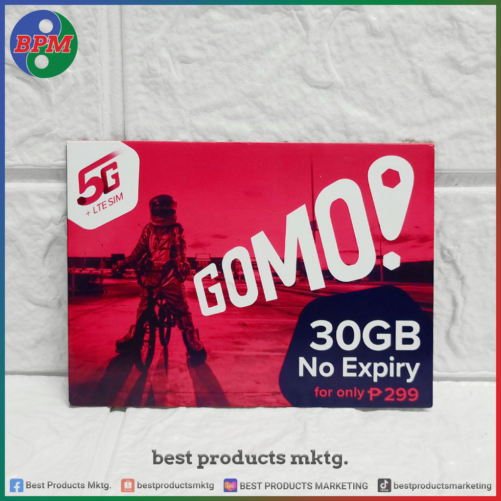BPM GOMO SIMPACK with 30Gb load | Lazada PH