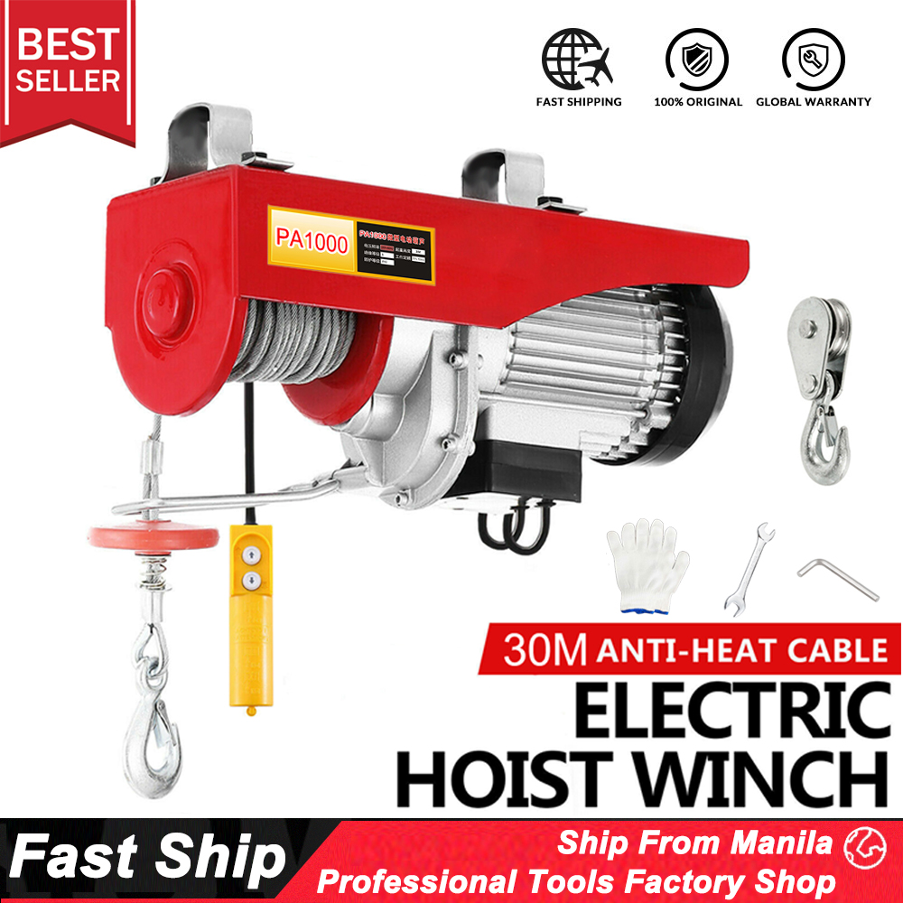220V 60HZ Electric Hoist Single Phase Electric hoist winch PA500 PA800 ...