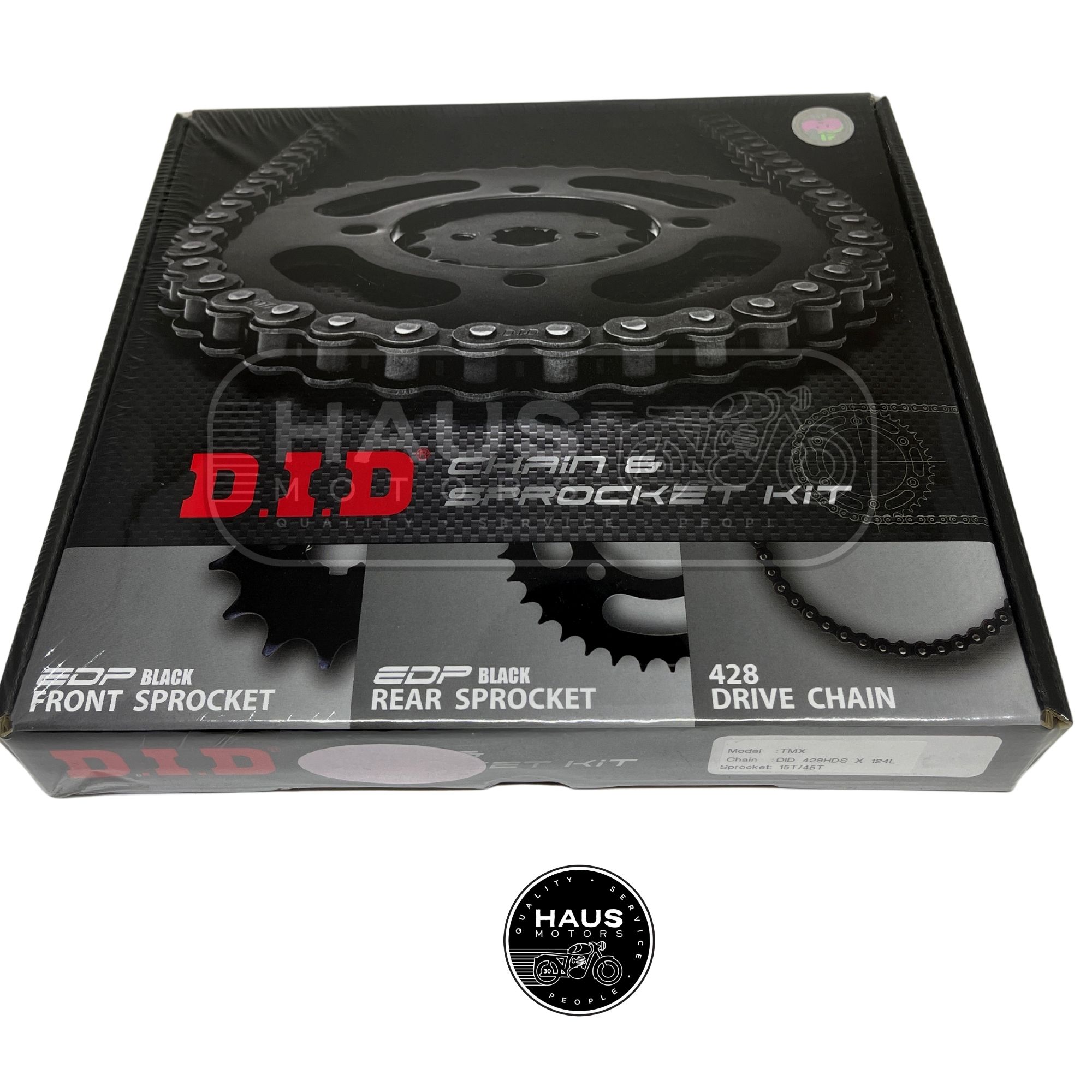 SUZUKI RAIDER 150 (Reborn) 14T/43T 428HDSx124L DID EDP SPROCKET SET ...