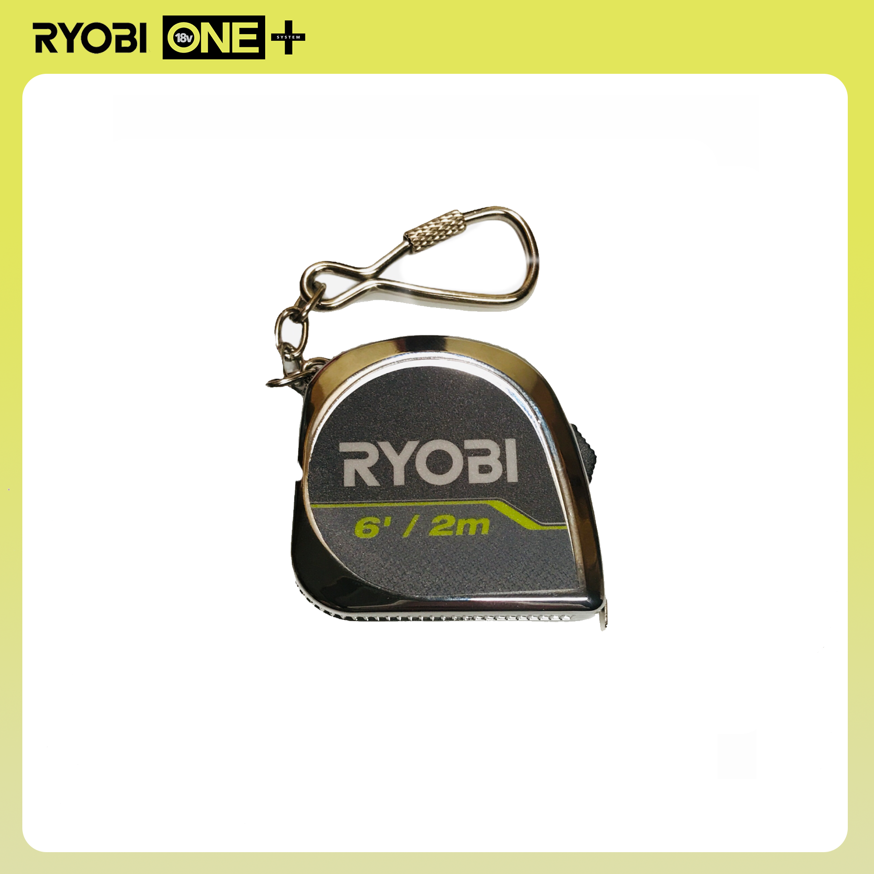 Ryobi Keychain Tape Measure 6" / 2m (Model RTMCK06) | Lazada PH