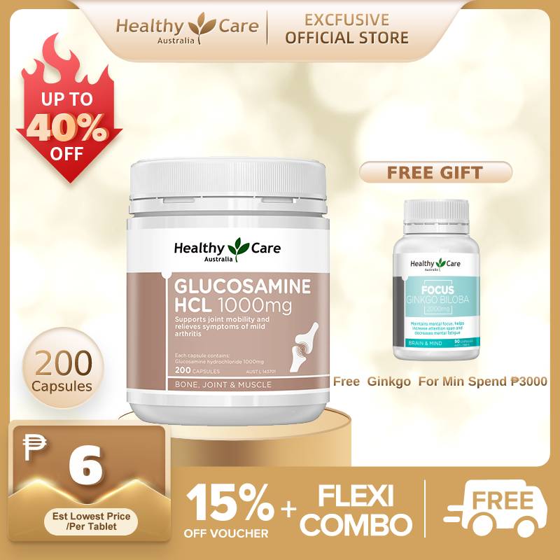 Exp:Aug-2025/ Healthy Care Glucosamine Hydrochioride HCL for Joint ...