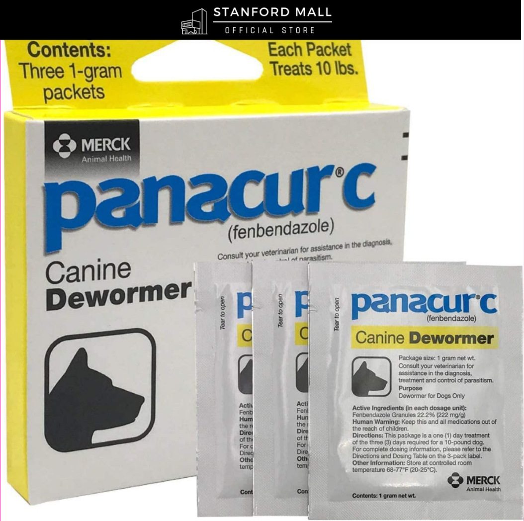 On Hand Panacur C Canine Dewormer Fenbendazole Yellow 1 Pack (3 Sachet ...