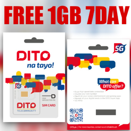 DITO Sim Card 5G LTE Tri-cut | Lazada PH