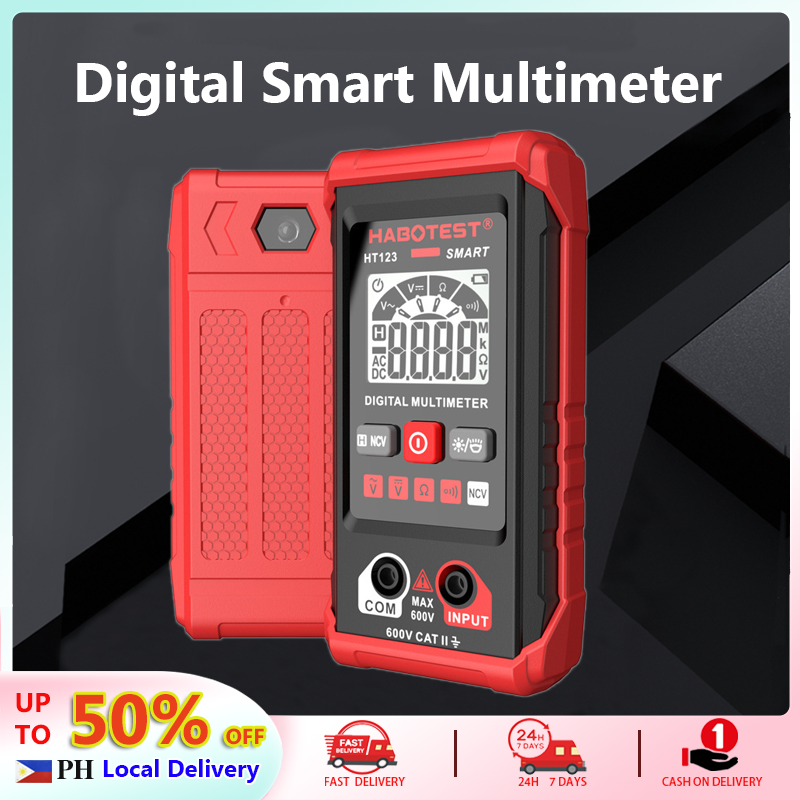 SLAMP Smart Mini Digital Multimeter 600V Auto Range Multimeter AC DC ...