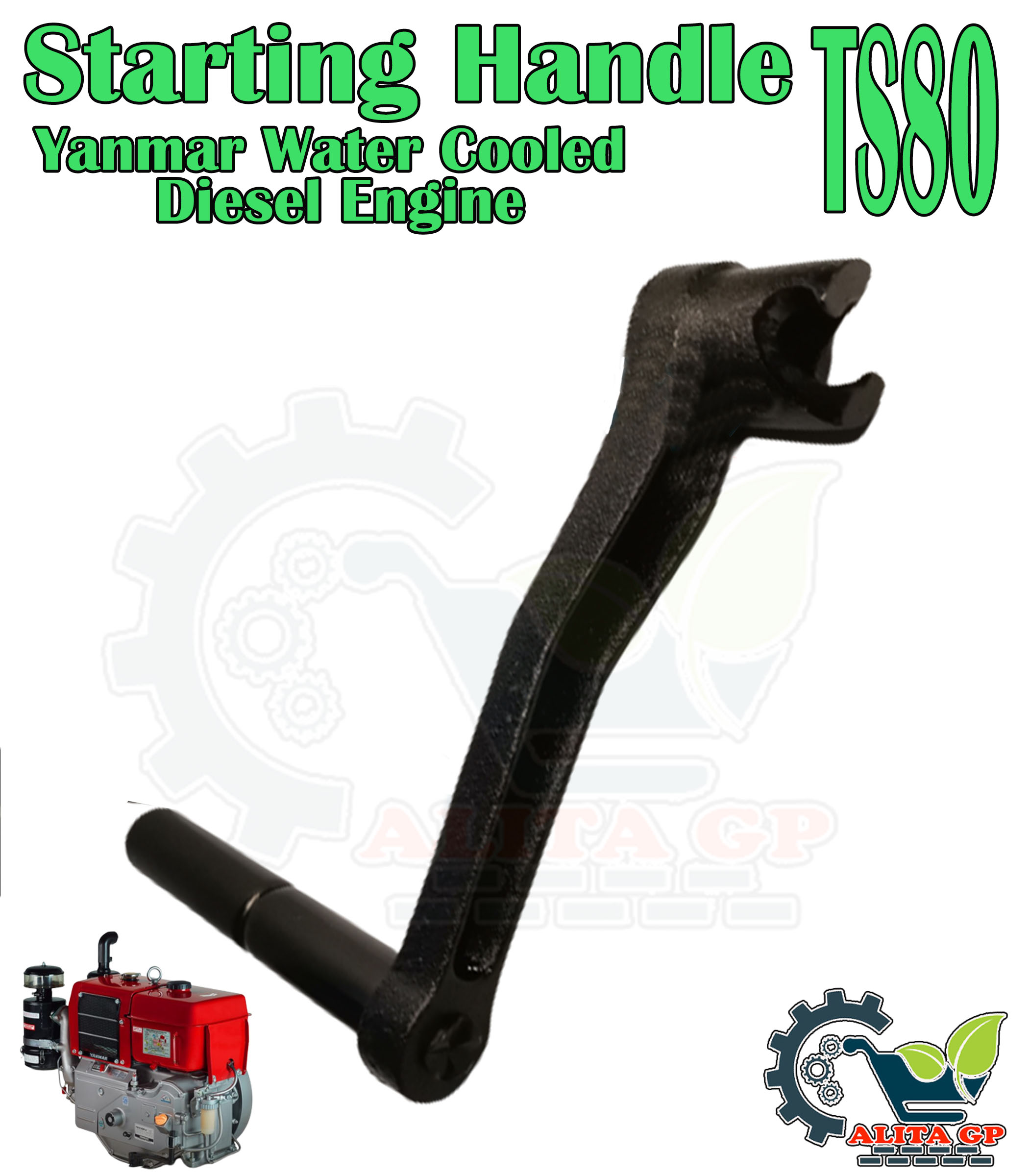 Starting Handle Yanmar TS NS & SS Model Water Cooled Diesel Engine ...