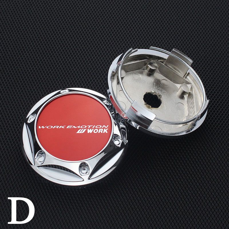 ZEWAN NEW 4pcs work wheel caps for rims 68mm OD & 61.5mm ID work racing ...