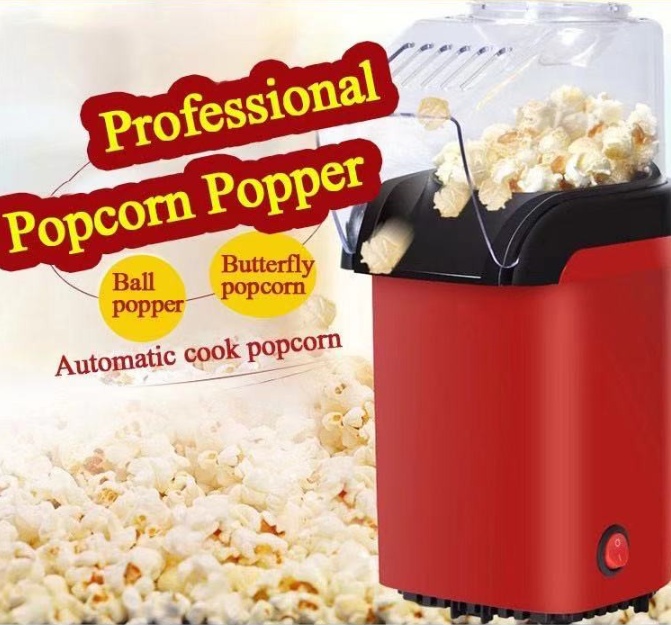 Electric Corn Popcorn Maker Machine 1200W Fast Hot Air Mini Popcorn ...