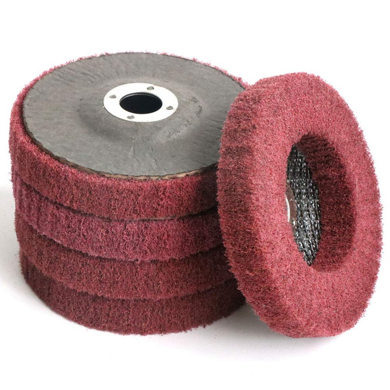 5Pcs 4 Inch Nylon Fiber Flap Disc Polishing Grinding Wheel,Scouring Pad ...