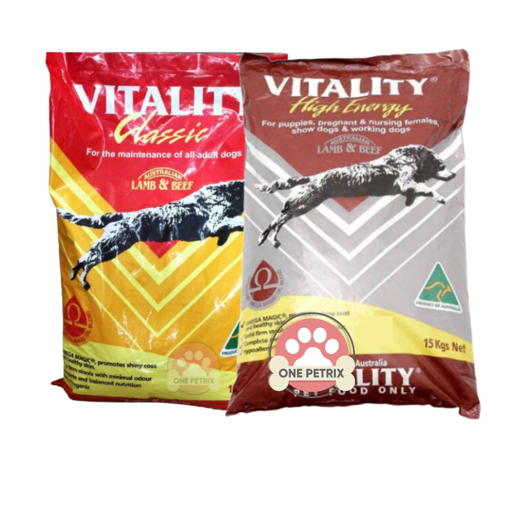 Vitality Dog Food - Lamb and Beef Flavor (Classic Adult | High Energy Puppy) 15KG | Lazada PH
