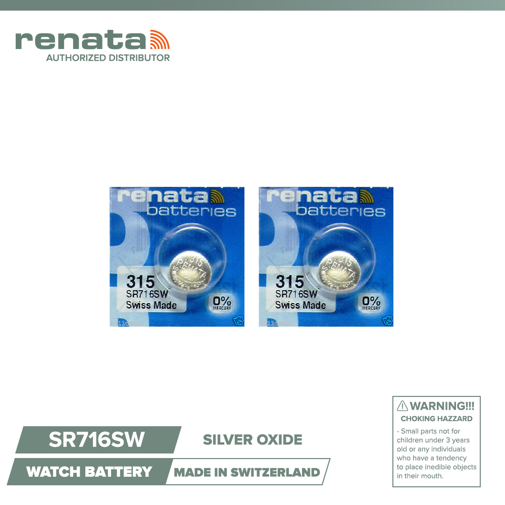 Renata 315 (SR716SW) Watch Batteries Pack of 2 | Lazada PH