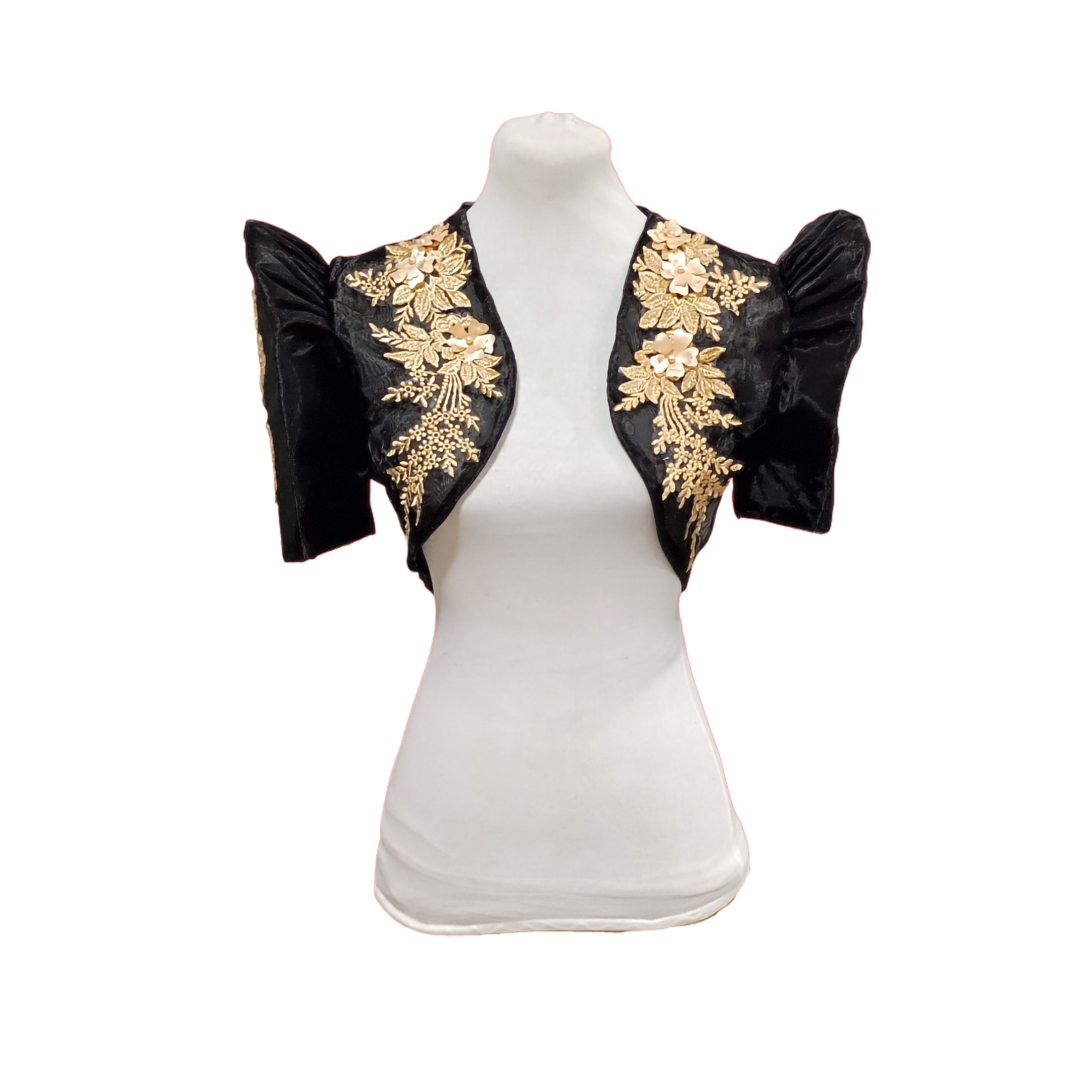 Modern Filipiniana Bolero BLACK | Lazada PH