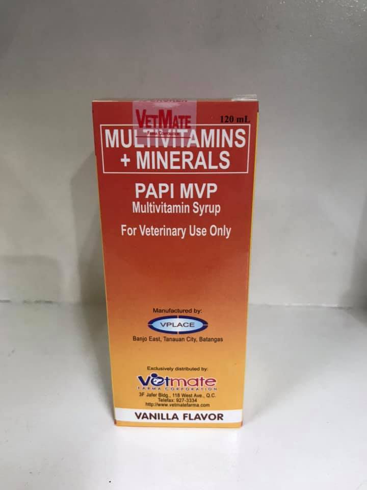 New Packaging Papi MVP MULTIVITAMINS SYRUP VANILLA FLAVOR FOR PETS ...