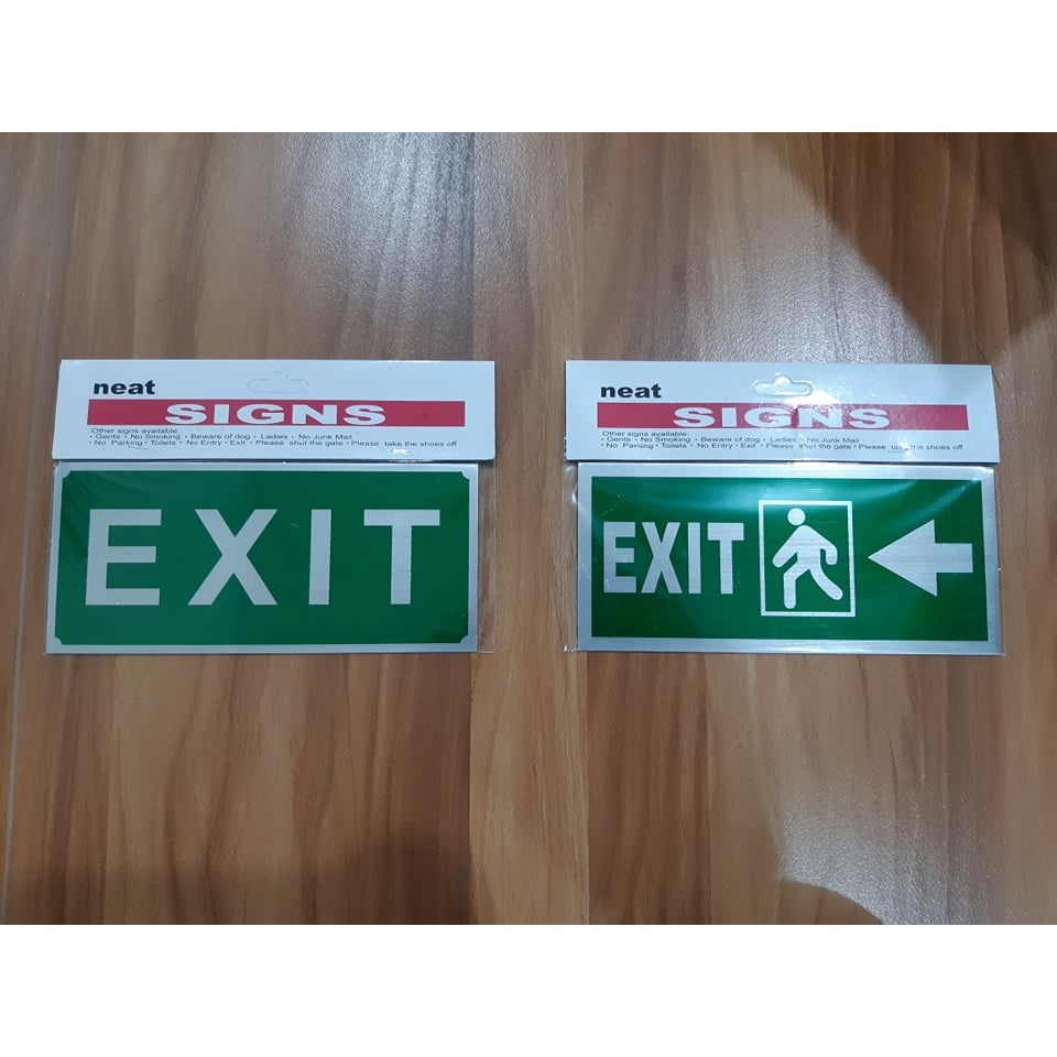 Exit Signage / Exit Sign / Building Exit Signage / Exit Sign with Arrow ...