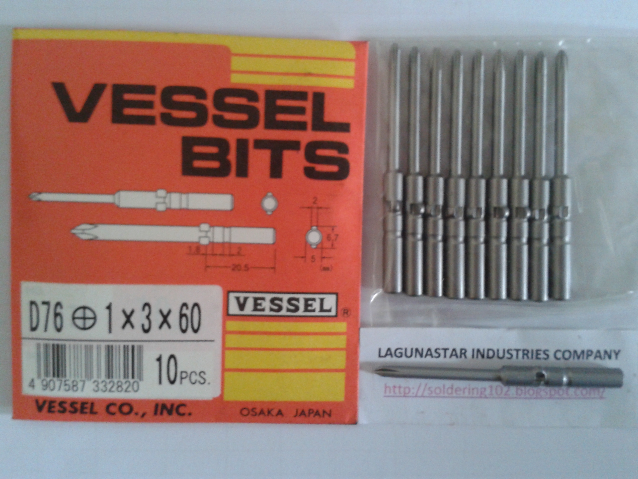 D76 cross point torque bit VESSEL D76 +1 x 3 x 60 from Japan -1pack ...