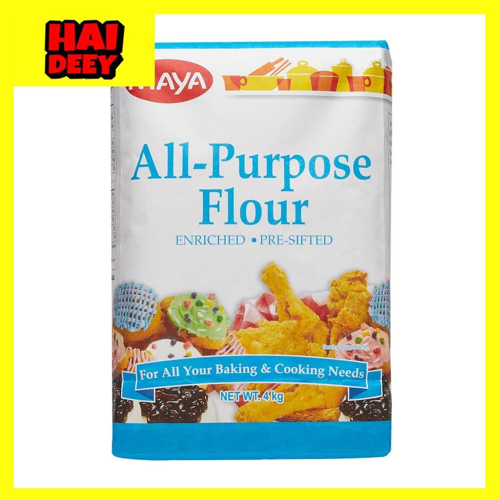 Haideey MAYA All Purpose Flour 4kg (Enriched Pre-sifted) | Lazada PH