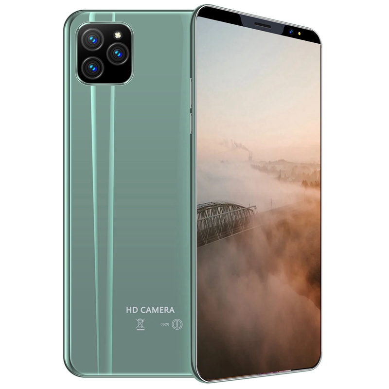 I13 5.8 Inch Android Phone with 512MB+4G Green Android Smartphone, Rear ...