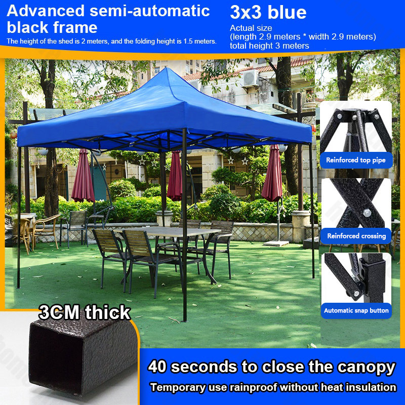 Tent 3x4.5M/3x6M Foldable Retractable Tent Outdoor Heavy Duty Tent ...