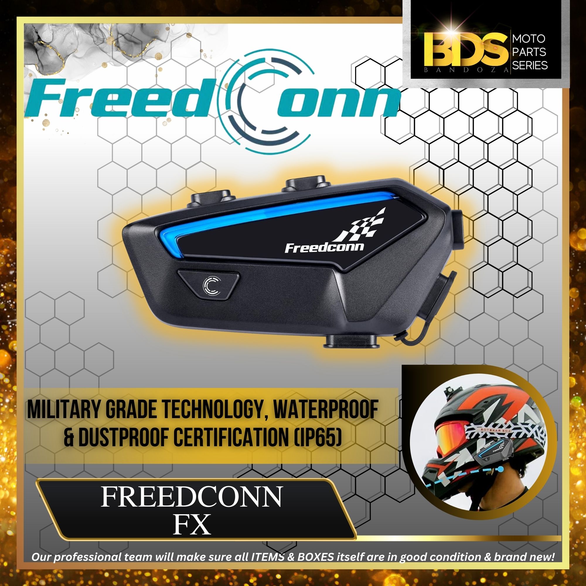 FREEDCONN FX Motorcycle Bluetooth Intercom | Lazada PH