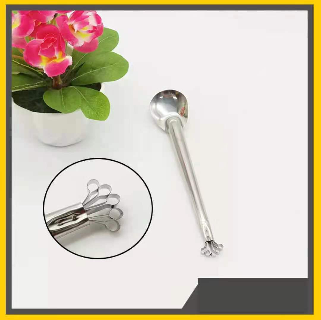 Stainless Steel Filipino-Style Coconut Melon Grater Scraper Scooper ...