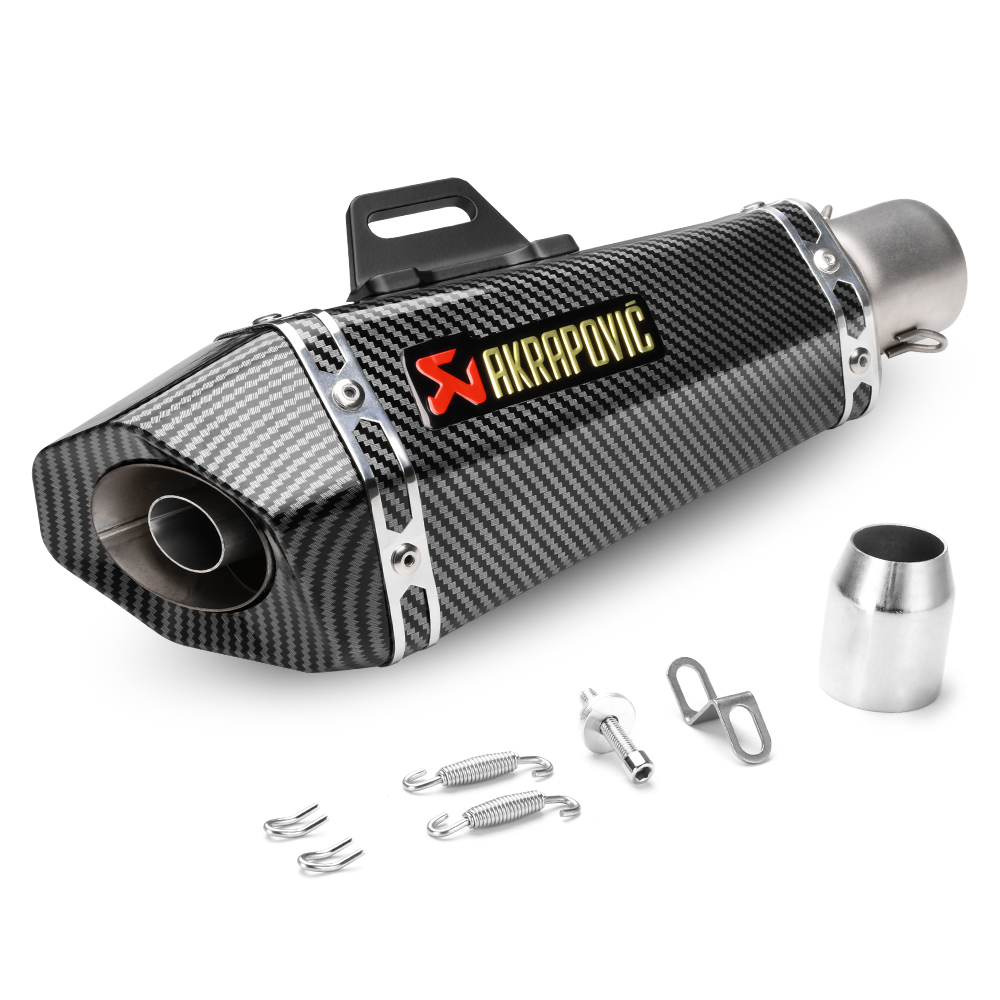 Akrapovic exhaust 38-51mm Universal Motorcycle Carbon Fiber Type ...