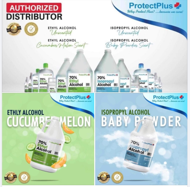 Original Protect Plus & Softcare 70% Isopropyl & Ethyl Alcohol 1 Gallon ...