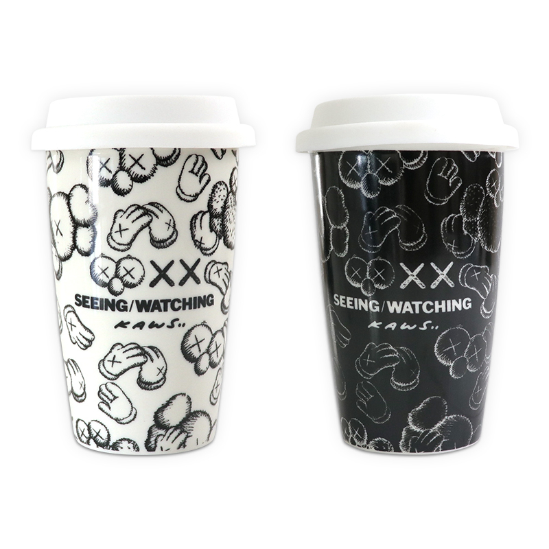 Kaws Sesame Street Tide Brand Ceramic Mug JJ Lin Cup Home Lovely Couple ...