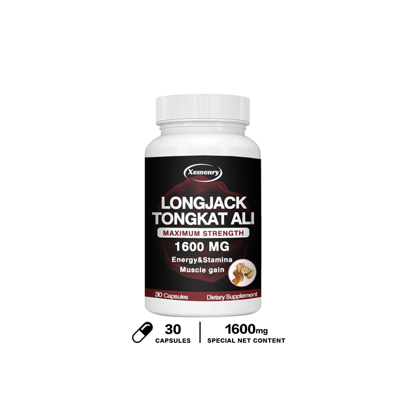 LONGJACK TONGKAT ALI - Natural Herbal Based - 1600 mg - Black Pepper ...