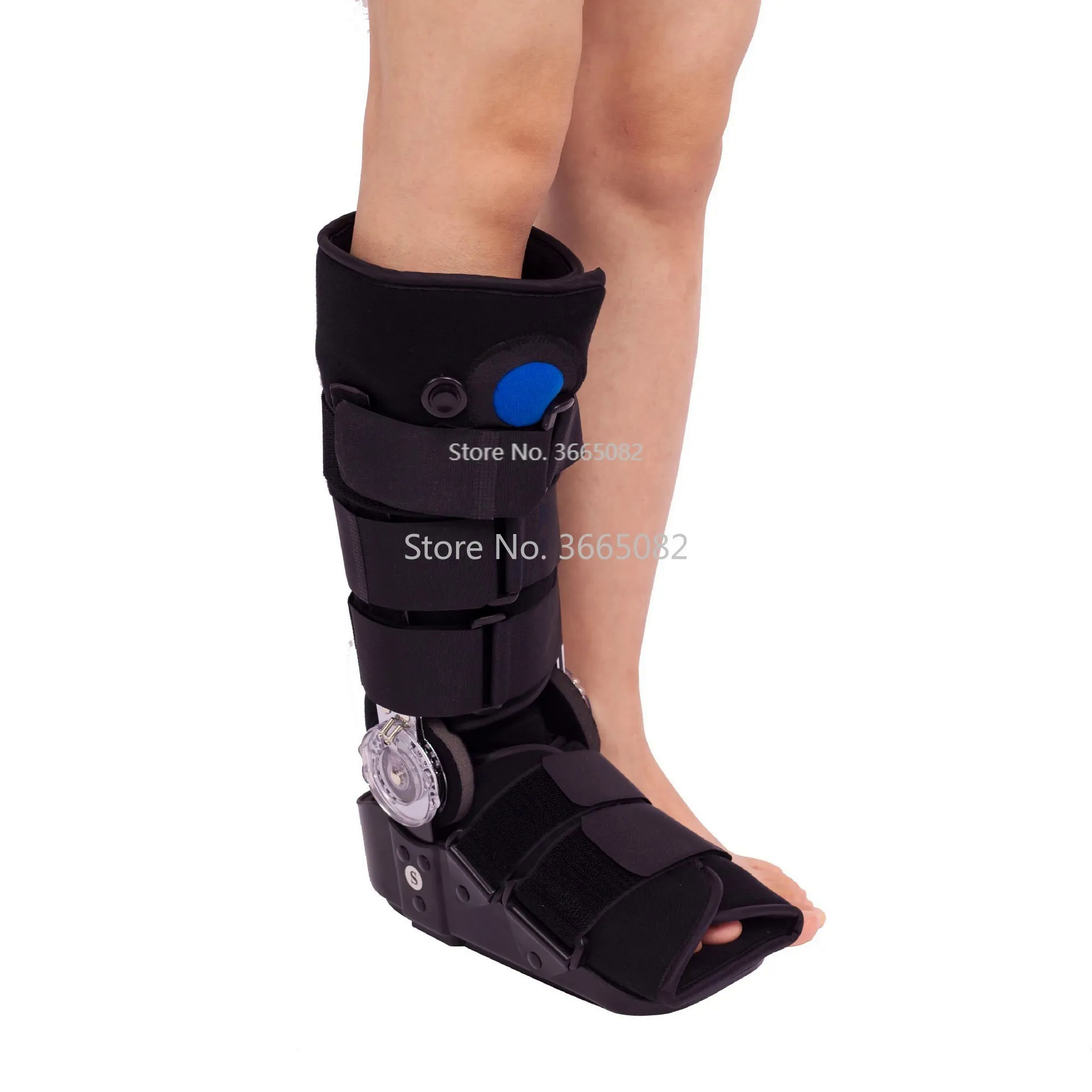 Balloon Achilles tendon boots with adjustable angle of shoelace winch ...