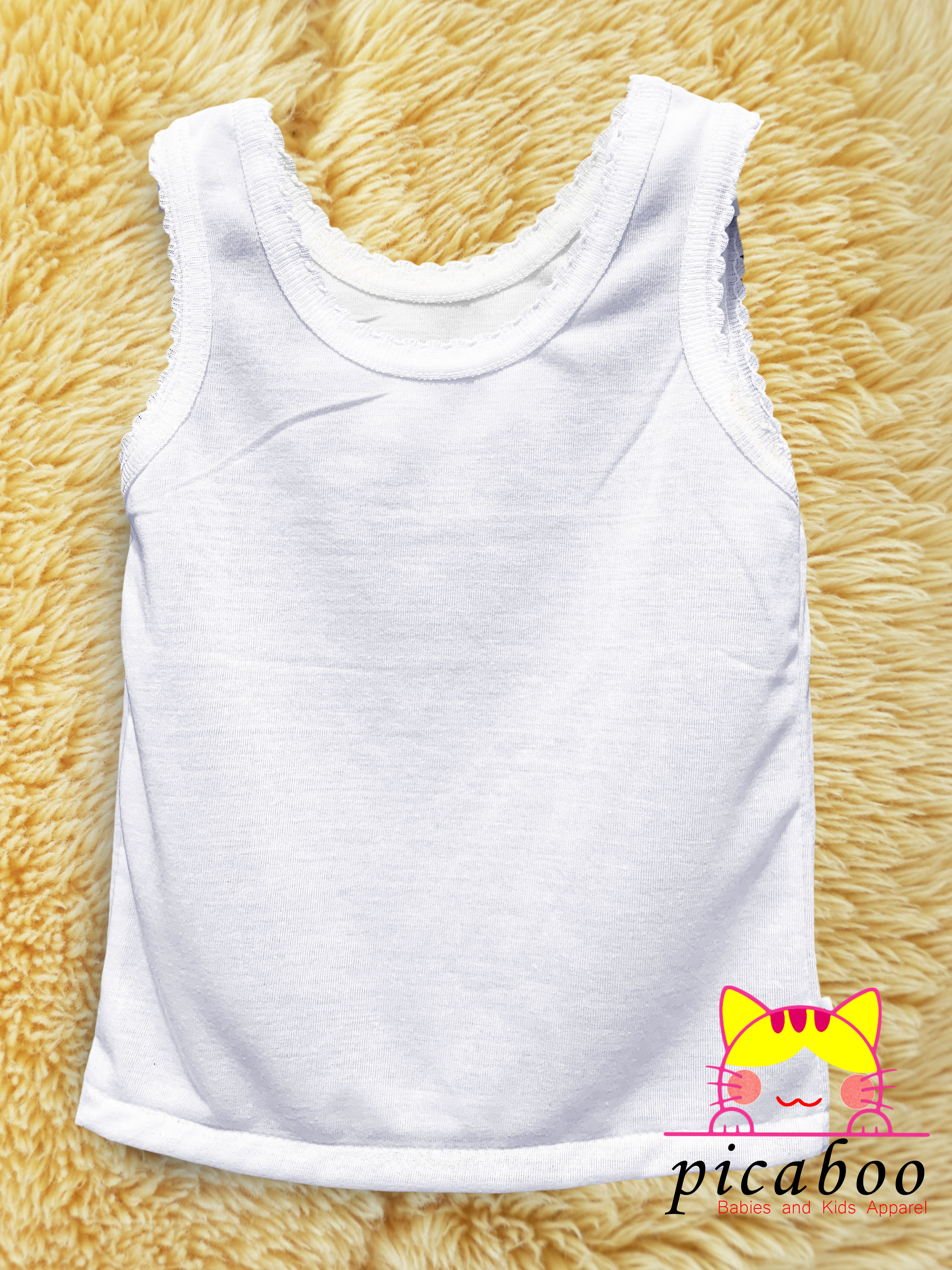 PICABOO School Uniform Inner Sando Shirt Plain White Sando for Kids ...