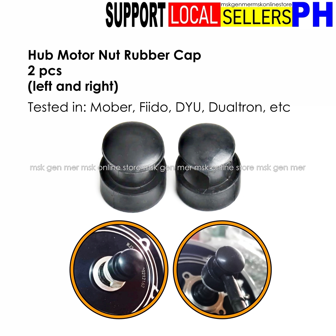 Hub Motor Nut Washer Lock Washer Front Axle Nut Rubber Cap for Electric ...