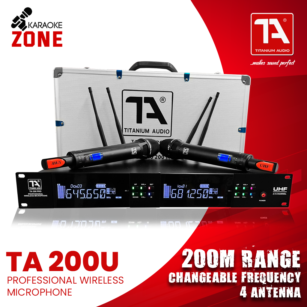 Titanium Audio TA 200 Pro / UHF Wireless Microphone / Wireless ...