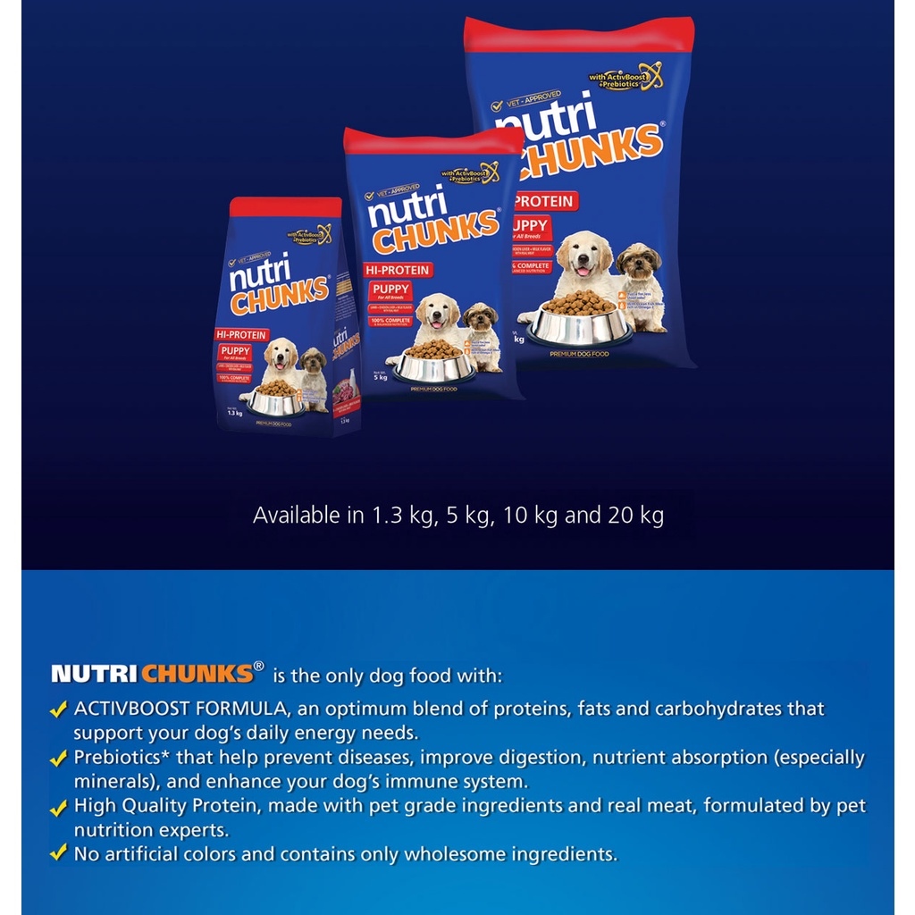 Nutri Chunks Hi-Protein Puppy Lamb 20kg | Lazada PH