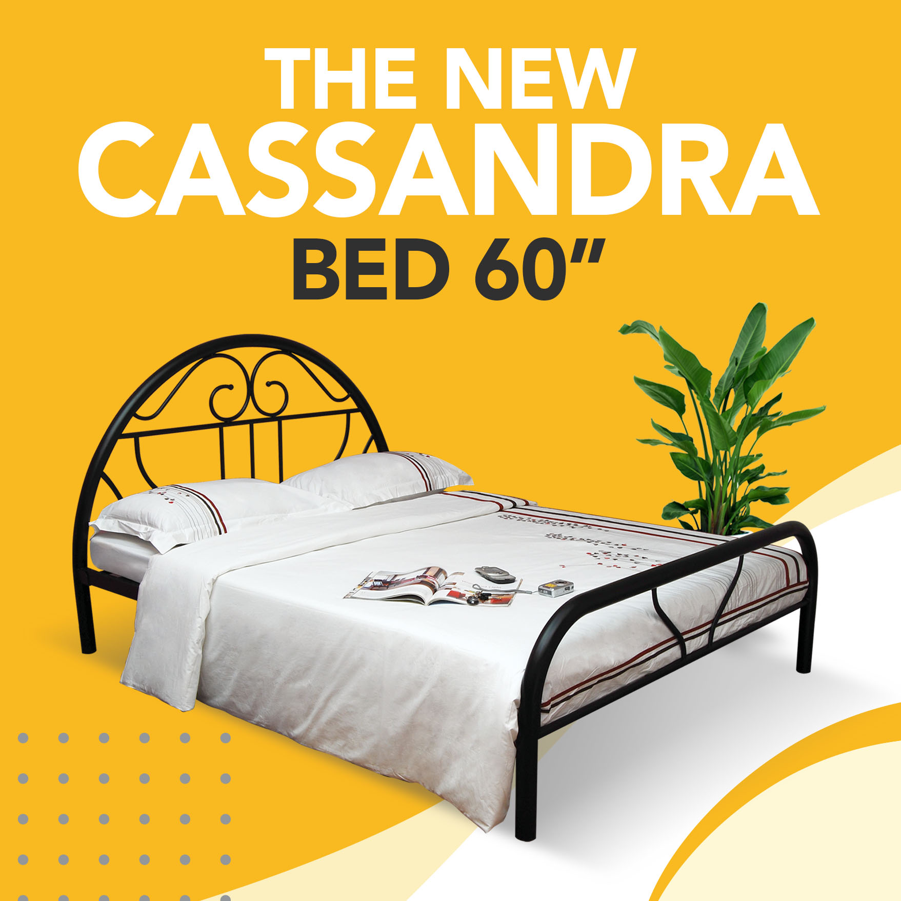 Steel Bed Frame - The New Cassandra 60 | Lazada PH