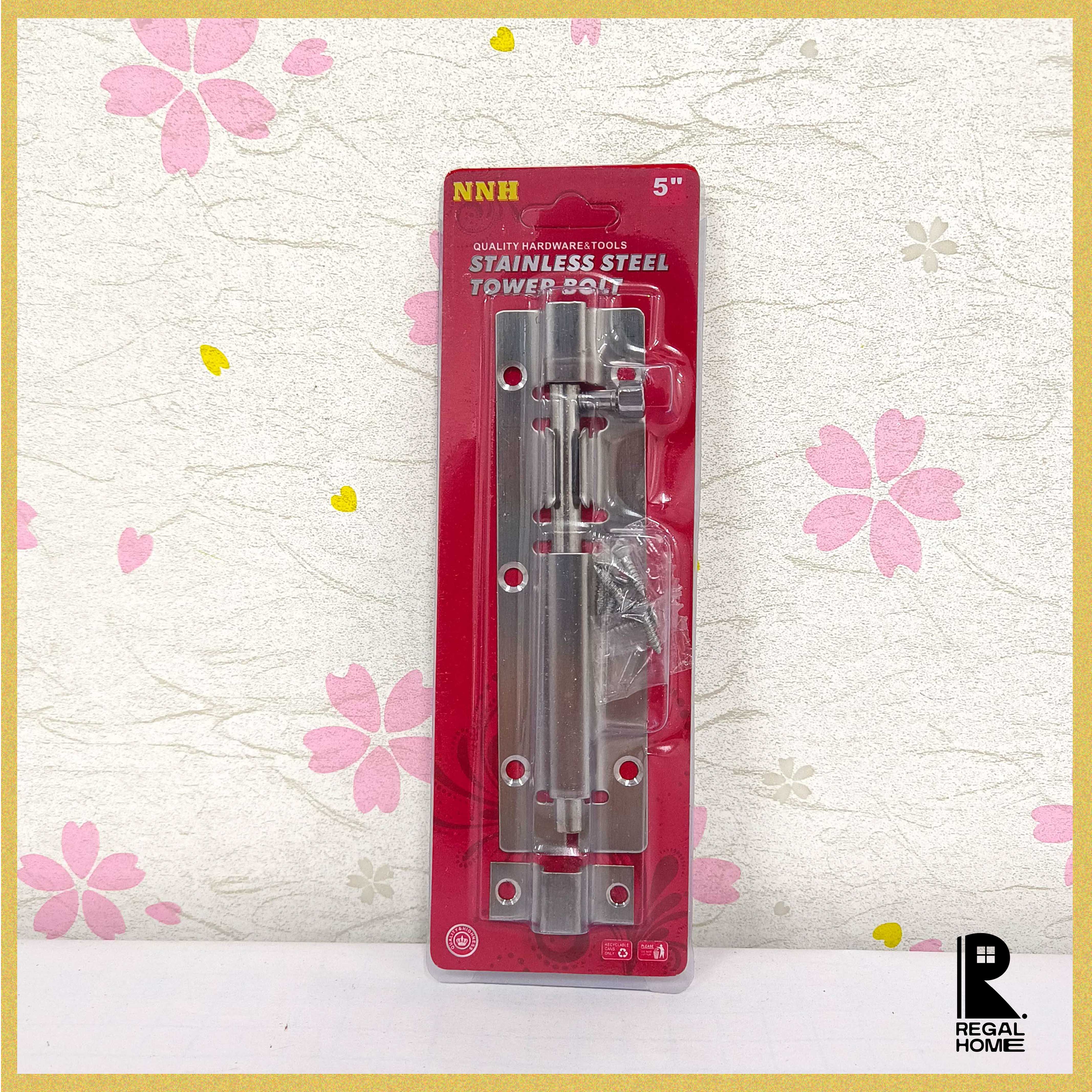 Single Heavy Duty Stainless Barrel Tower Bolt Door Lock Clasp Hinge ...