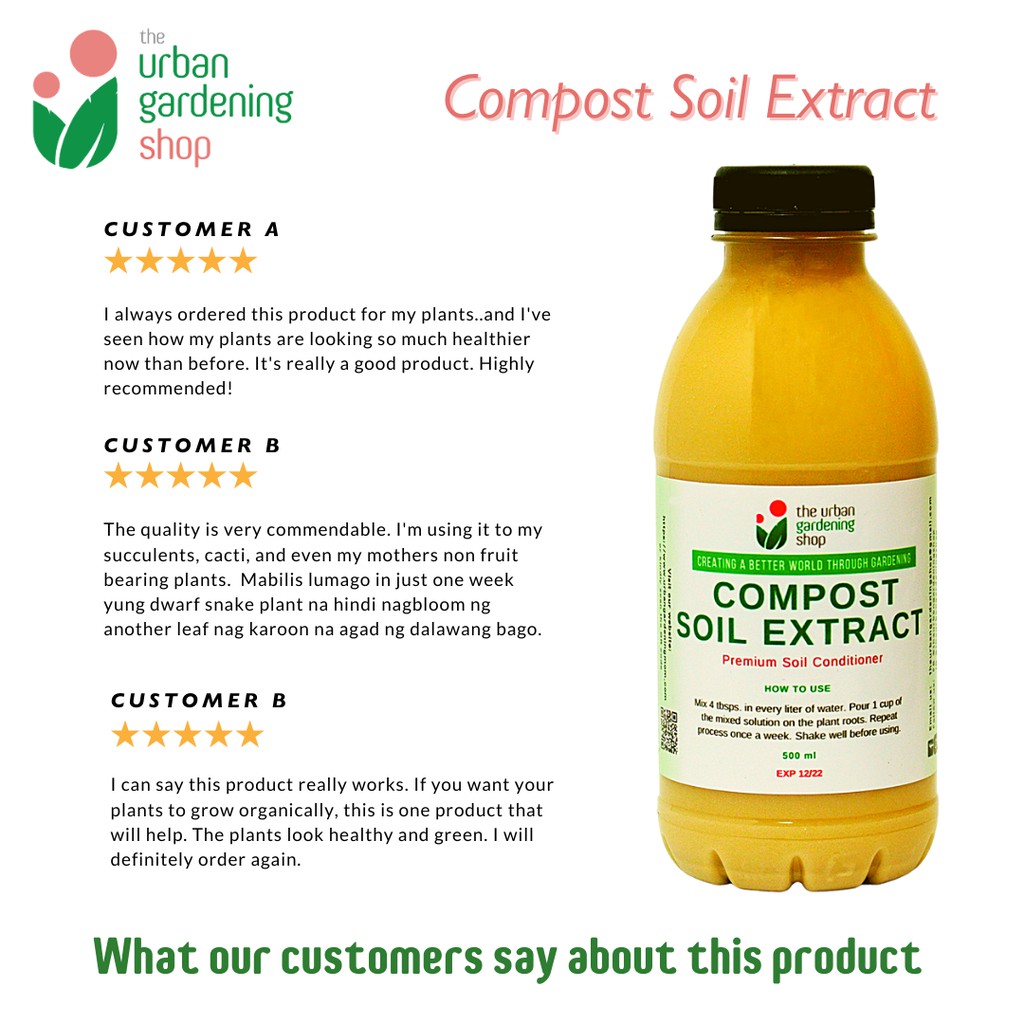 Compost Soil Extract For Plant Nutrients And Conditioner | Lazada PH