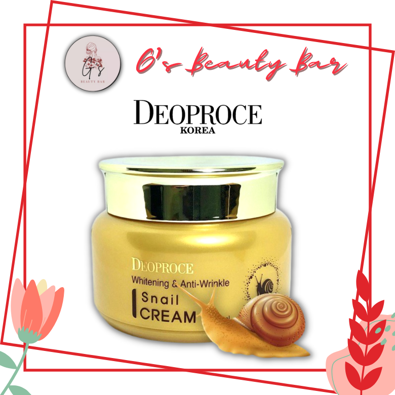 Deoproce Whitening & Anti-Wrinkle Snail Cream 100ml | Lazada PH