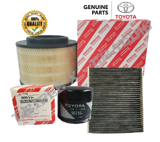 COMBO TOYOTA Charcoal AC Cabin Filter / ENGINE Air Filter / ENGINE Oil ...
