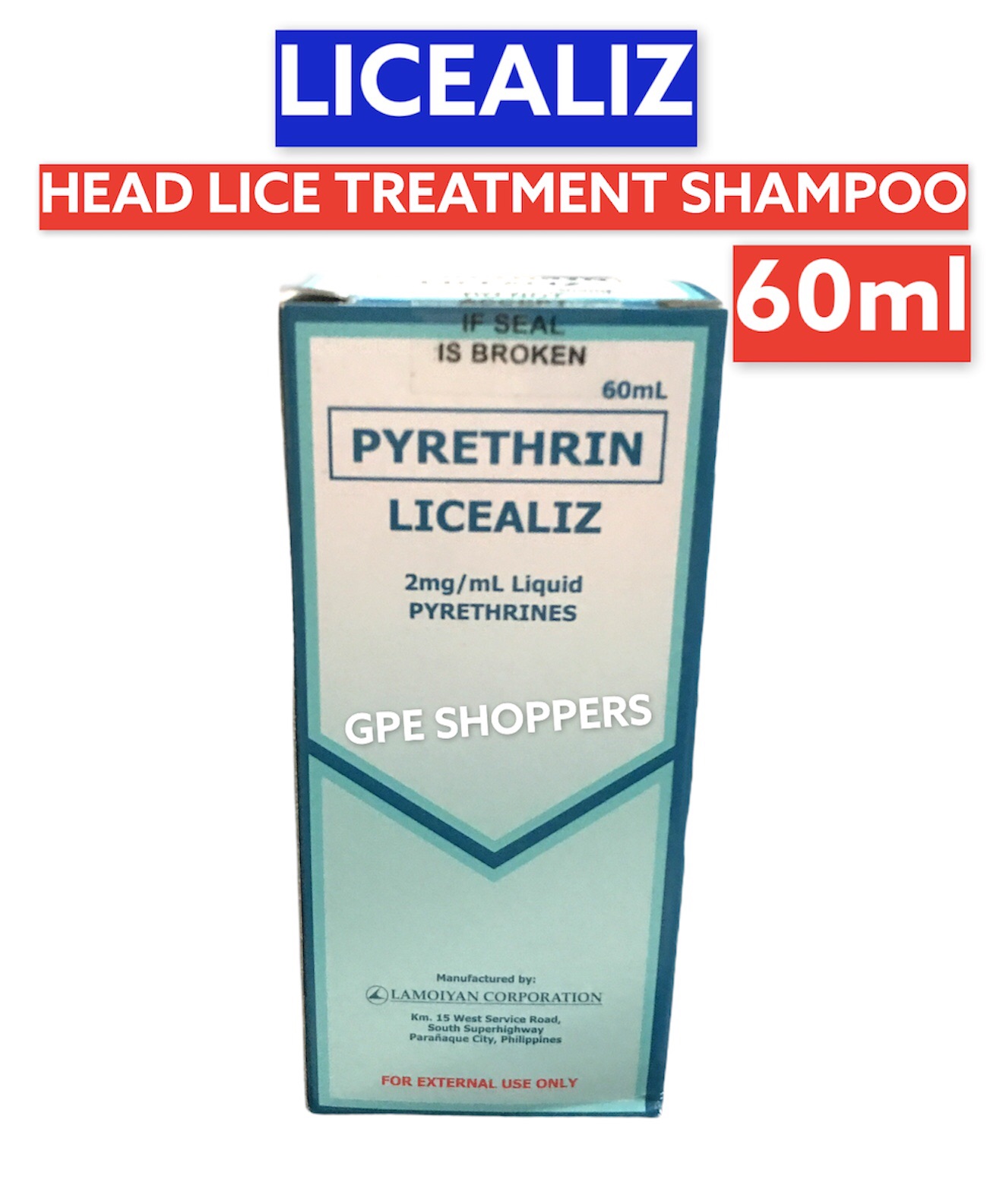 LICEALIZ HEAD LICE TREATMENT SHAMPOO FOR LISA AND KUTO 60 ml bottle ...