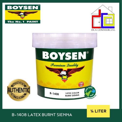 BOYSEN LATEX BURNT SIENNA 1LITER AND ¼LITER | Lazada PH