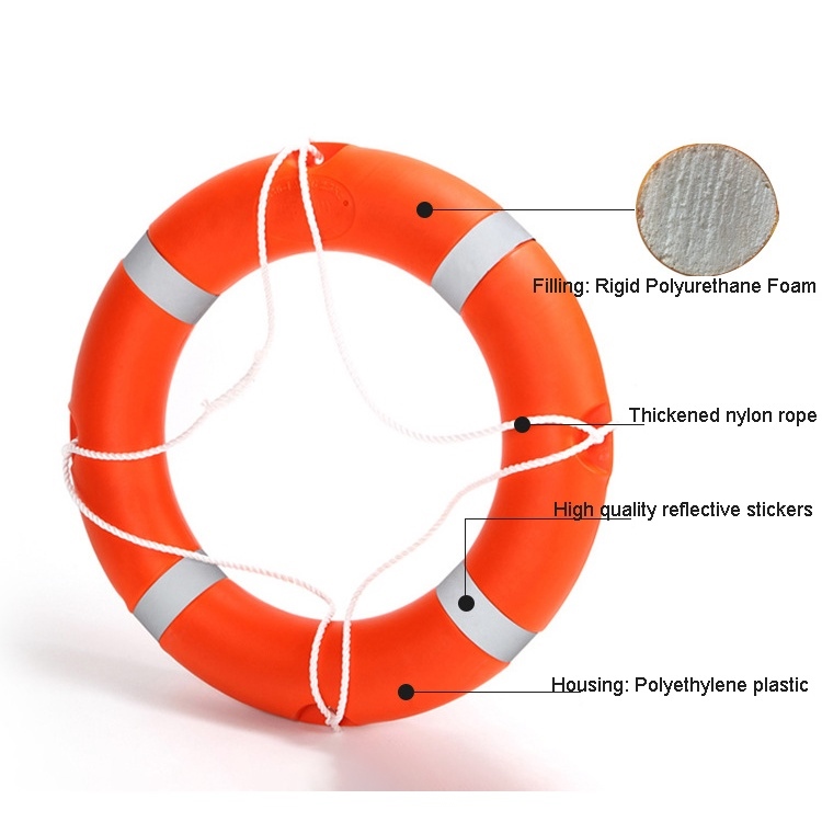 Fiber ring Safety Swimming Lifeguard Rescuer Vest Sports Lifebuoy Pool ...