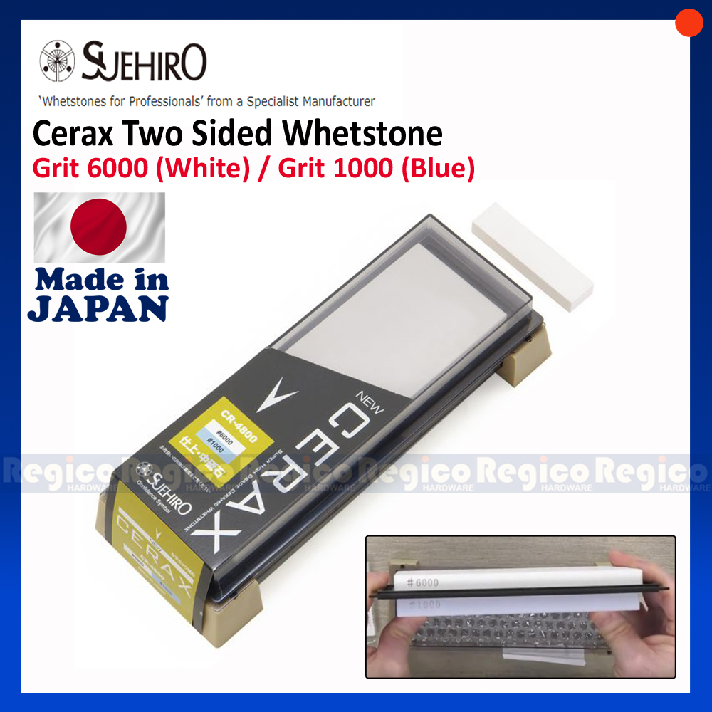 Suehiro Cerax Grit 6k/1k Two Sided Japanese Whetstone Sharpening Stone ...