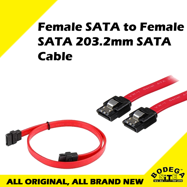 Female SATA to Female SATA 203.2mm SATA Cable | Lazada PH
