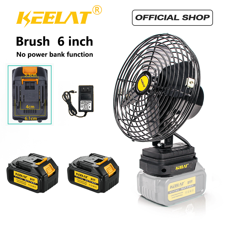 KEELAT 5/6/8/10' Lithium Battery Fan Tagahanga Rechargeable Mini/Hand ...