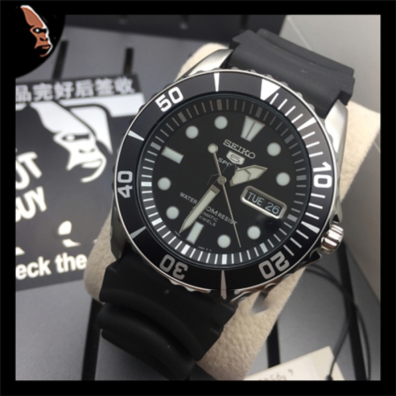 Watch for Men Waterproof Seiko 5 Luminous Watch Japan Quartz Divers ...