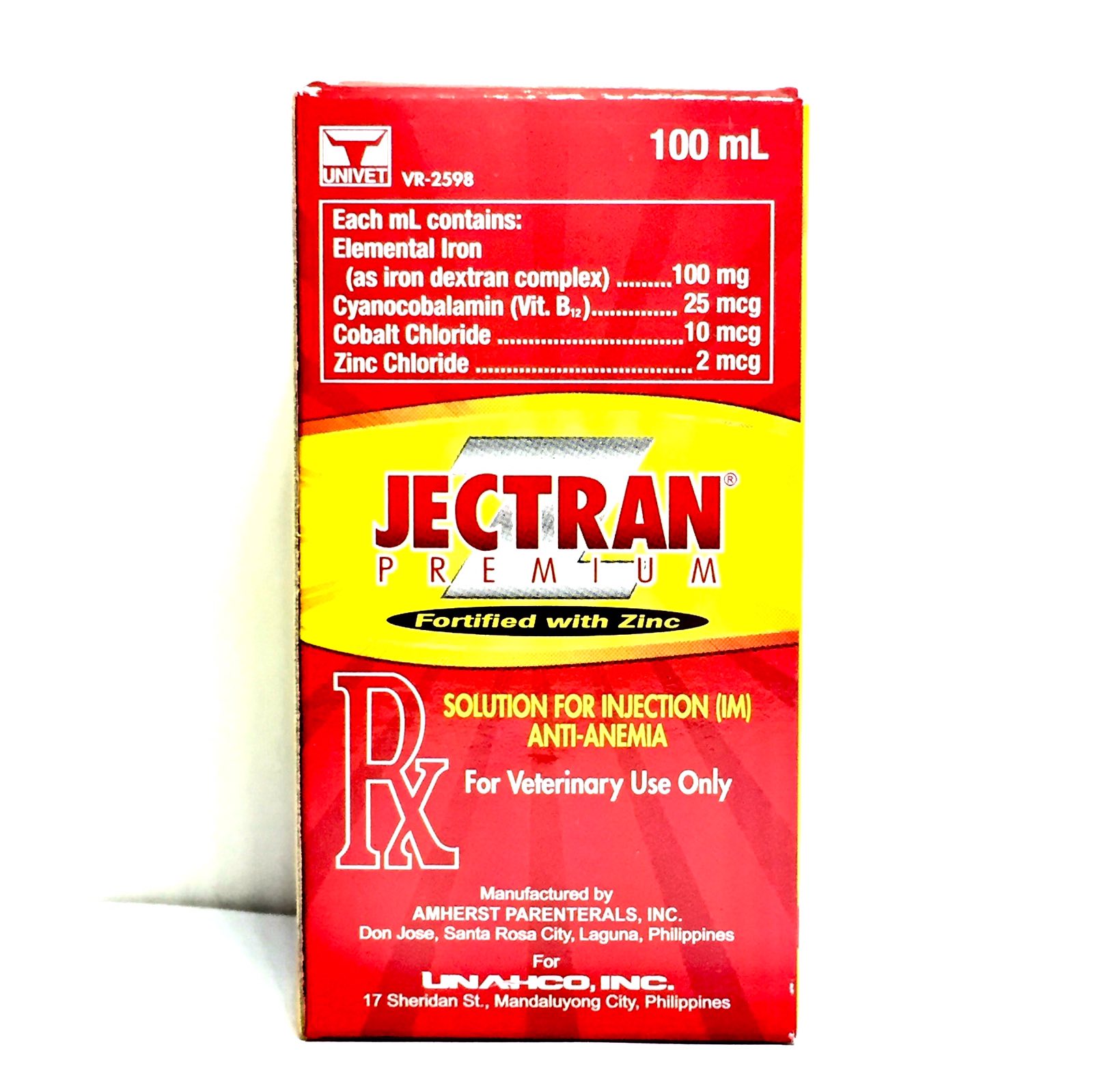 [SOUTH VET] 1pc Univet Jectran Premium 100ml -Fortified with Zinc ...
