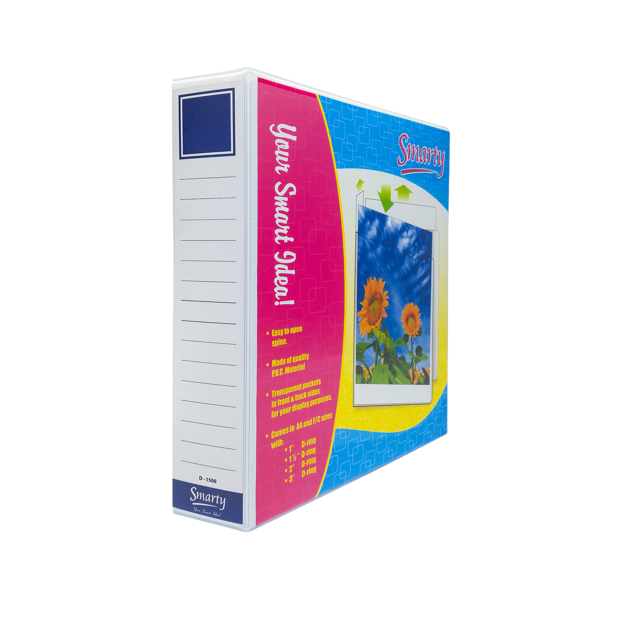 1.5" Inch A4/Short 3 Ring D-Type Binder Folder | Lazada PH